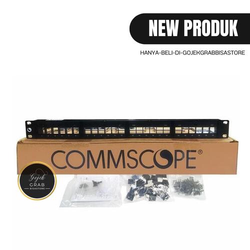 Jual AMP COMMSCOPE PATCH PANEL 24 port CAT6 Loaded Original - Jakarta ...