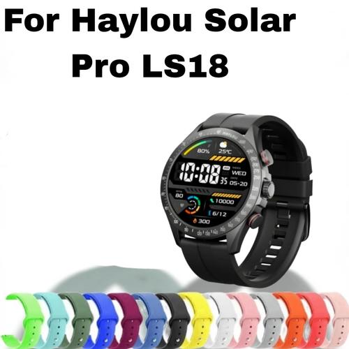 Jual STRAP TALI JAM MODEL APPLE SILIKON BAND 22MM HAYLOU SOLAR PRO LS18 ...