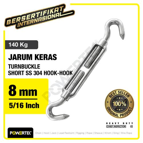 Promo Turnbuckle / Jarum Keras SS Hook & Hook M8 Span Skrup Short ...