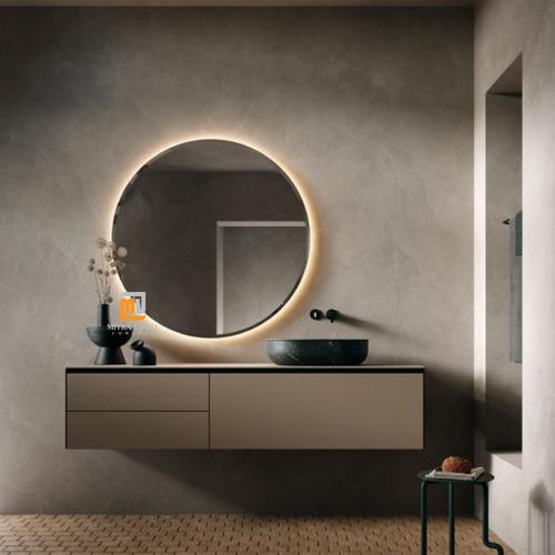 Jual Cermin Frame Besi, Cermin Frame LED Cermin Kamar Mandi Bulat ...