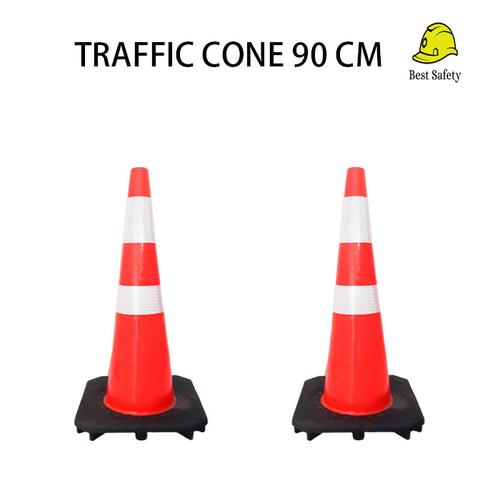 Jual Safety Traffic Cone 90 cm / Kerucut Lalu Lintas 90 cm - Base ...