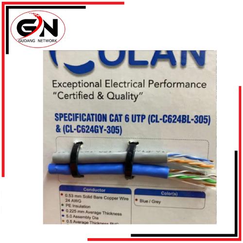 Jual Kabel COLAN Lan UTP Cat 6 Full Tembaga 305m - Hitam - Jakarta ...