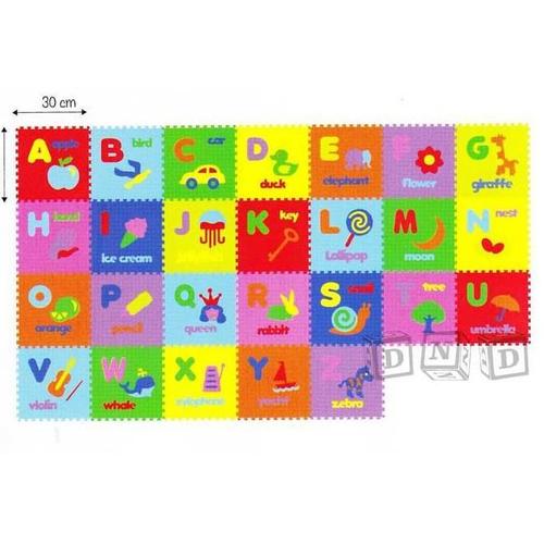 Jual Alas Lantai Tikar Karpet Puzzle Anak Evamat Huruf Abjad Alphabet ...