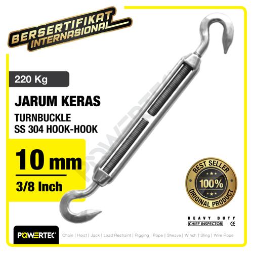 Jual Turnbuckle / Jarum Keras SS 304 Hook & Hook M10 Span Skrup ...