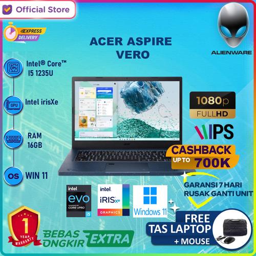 Promo ACER Aspire Vero AV14 Intel EVO i5-1235U 512 ssd 14 FHD IrisXe ...