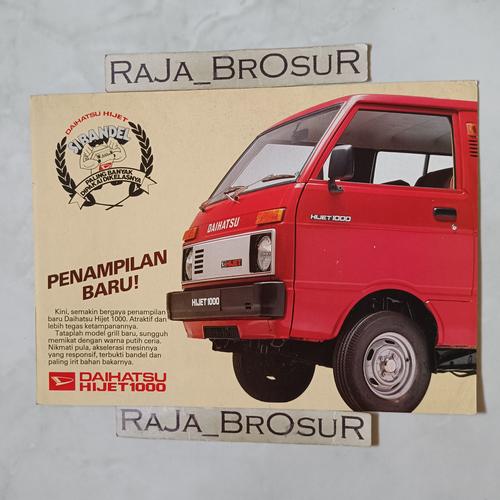 Jual Poster brosur katalog flyer Daihatsu Hijet Hi Jet 1000 Minibus ...