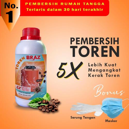 Jual BRAZ Toren Cairan obat pembersih kerak lumut membandel menahun ...