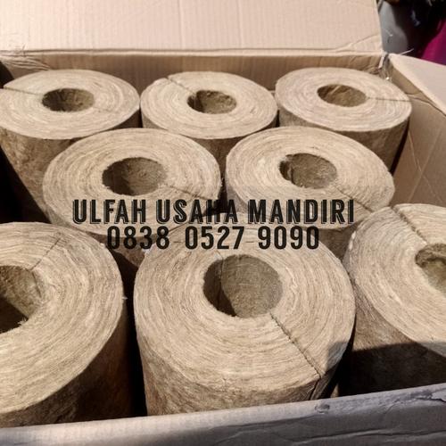 Jual ROCKWOOL PIPA UK.2"inch x 50mm x 1mtr (pipa Rockwool batangan ...