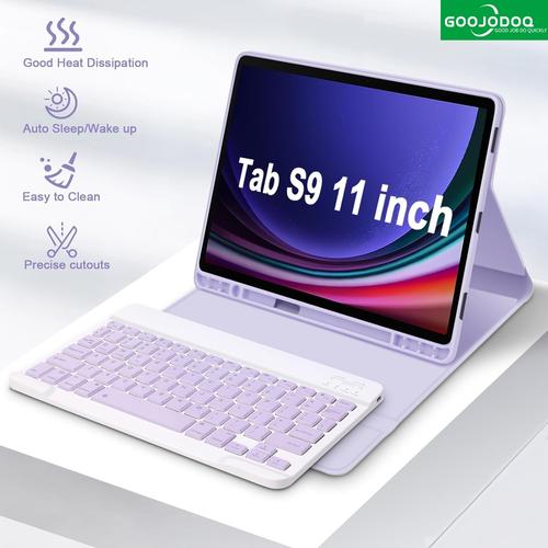 Jual GOOJODOQ Keyboard Case set for Samsung Tab S9 / S9 FE 11" - Biru ...