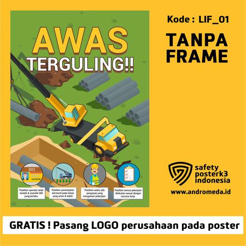 Jual Safety Poster K3 : Crane Project Accident - Kota Bandung - Safety ...