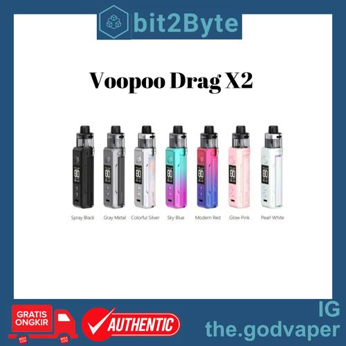 Jual VOOPOO Drag X2 Kit 80W Authentic - SPRAY BLACK - Jakarta Barat ...