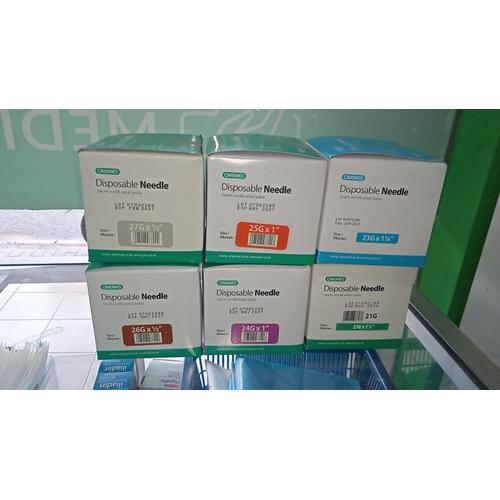 Jual Needle Onemed 18 21 22 23 24 25 26 27 30 G One Med Disposable ...