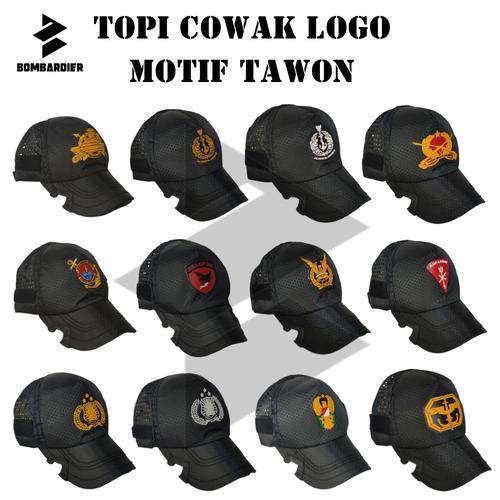Jual TERBARU TOPI COWAK MOTIF TAWON / TOPI PUNISHER / TOPI LOGO KARET ...