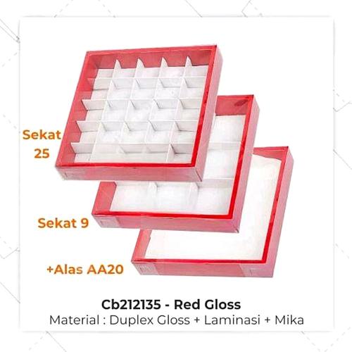 Jual Box Sekat 9 Dus Kotak Kue Packaging Brownies Pie Coklat Praline ...