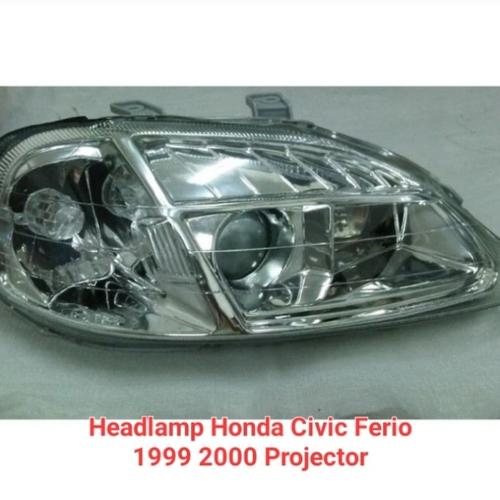 Jual HEADLAMP LAMPU DEPAN MOBIL HONDA CIVIC FERIO 1999 2000 PROJECTOR ...
