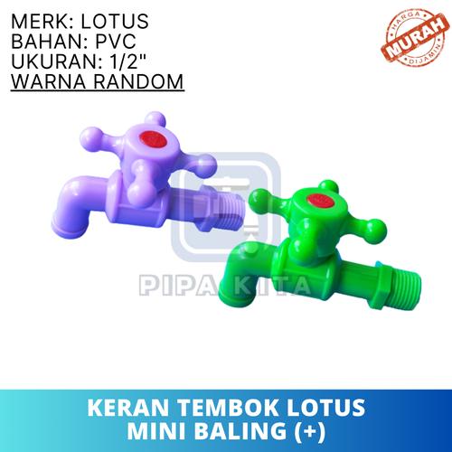 Jual Keran Air Tembok Plastik Baling LOTUS 1/2 Inch Kran Taman Mandi ...