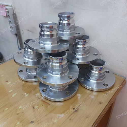 Jual camlock stainless ss316 type A-300 3" inch flange ansi 150 ss316 ...