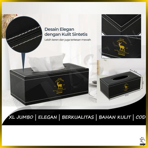 Jual Kotak Tisu Premium Kulit Leather Tissue Box Besar XL Jumbo Kantor ...