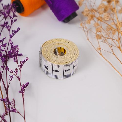 Jual Meteran Kain Besar 180 cm Kuning Putih / Alat Ukur Jahit 180 cm ...