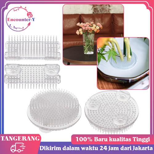 Jual Ikebana Kenzan Transparent 7x3cm Flower Frog Alat Merangkai Bunga ...