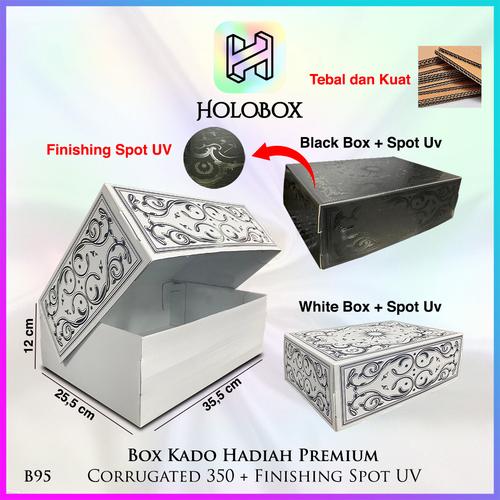 Jual Box Kado - Kotak Hadiah Jumbo - Box Spot Uv - B95 - Putih ...