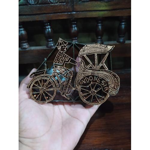 Jual Alat cap batik Bahan tembaga dan besi Motif tukang becak ...
