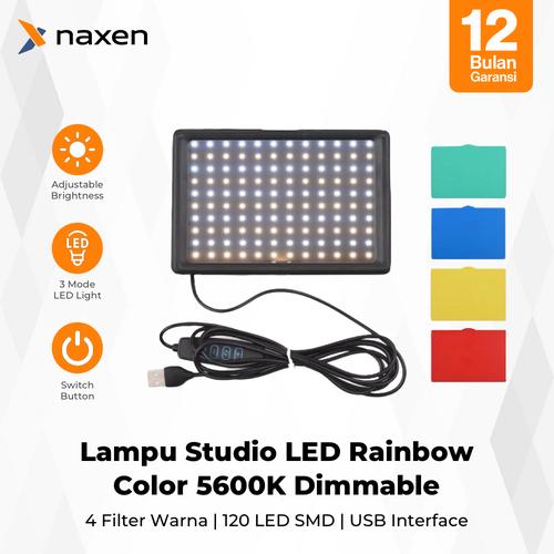 Promo Lampu Studio LED Rainbow Color 5600K Dimmable Lampu Foto ...