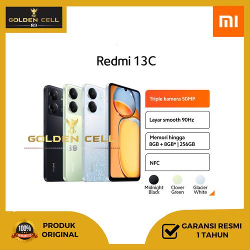 Jual XIAOMI REDMI 13C 8GB RAM+256GB ROM GARANSI RESMI - Midnight Black ...