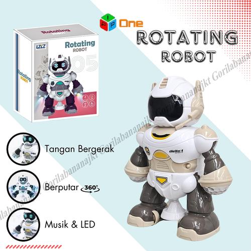 Jual Mainan anak dancing robot Rotating robot 360 berputar ada lampu ...