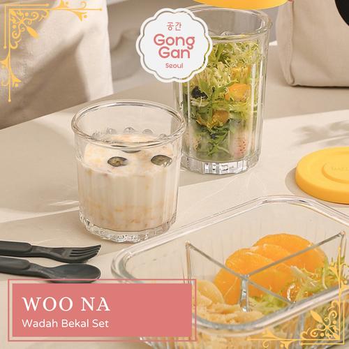 Promo GONGGAN Bento Box Drink Glass Food Bekal Tempat Makan Premium ...