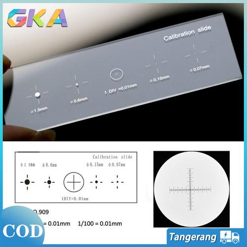 Jual Glass Calibration Mikrometer DIV 0.01mm Untuk Mikroskop - Kota ...