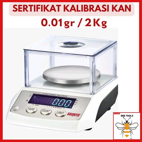 Jual Timbangan digital/ Analitik 0.01 gr / 2 Kg plus sertifikat ...