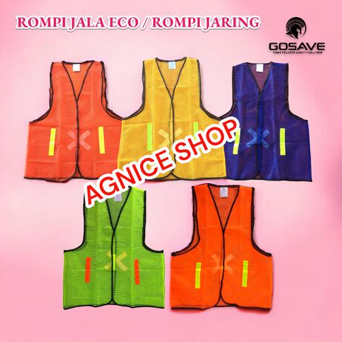 Jual Rompi Jaring Orange Rompi Jala Proyek Safety Vest Scotlite ...