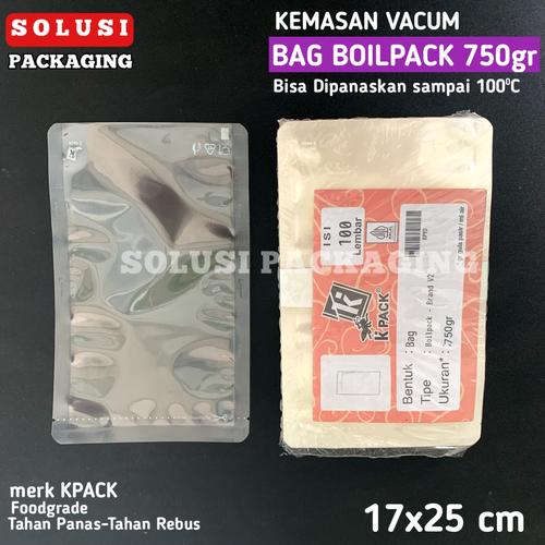 Jual BAG BOILPACK 750G KPACK PLASTIK VACUM KEMASAN TAHAN PANAS FROZEN ...