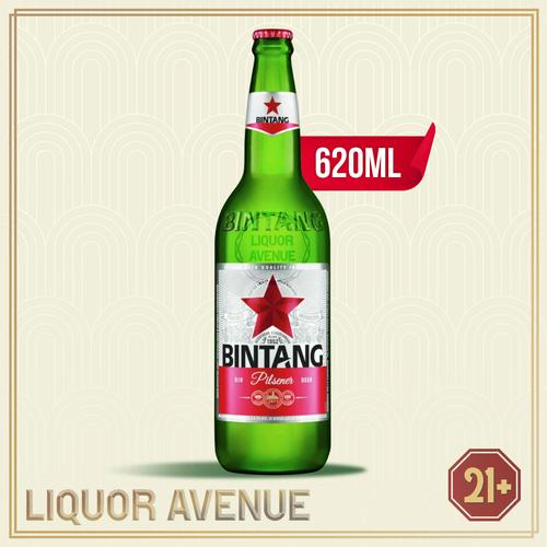 Jual BINTANG Pilsener Beer Bremer Bir Botol Besar 620ml - 1 Botol ...