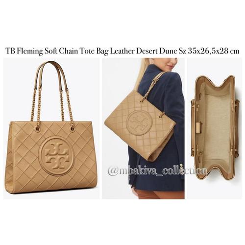 Jual TB Fleming Soft Chain Tote Bag Leather Desert Dune - Kota Surabaya ...