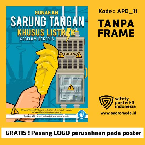Jual Safety Poster : Sarung Tangan APD Listrik Terjepit - 30x21 cm ...