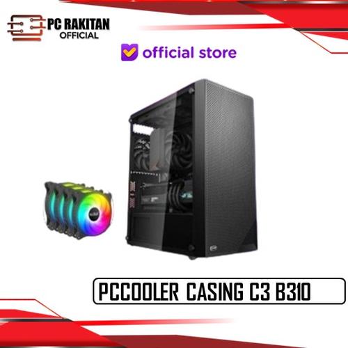 Jual PCCOOLER CASING C3 B310 M-ATX MESH GAMING CASE FREE 4 FAN RGB ...