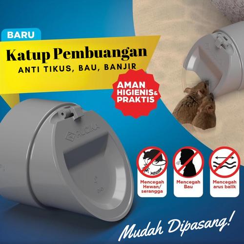 Jual Penutup Pipa PVC paralon Buka tutup BackFLow Valve ukuran 3 Inchi ...