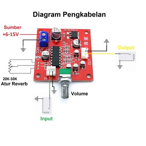 Jual Modul Reverb Echo Gema Microphone PT2399 Karaoke Board - Kab ...
