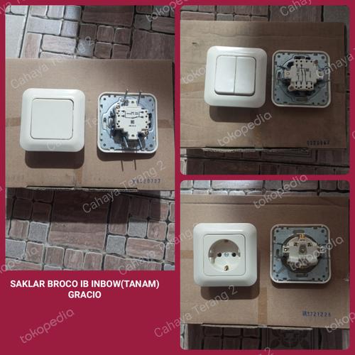 Jual Saklar Broco GRACIO IB Inbow (Tanam) Engkel/Seri/Stop Kontak Broco ...