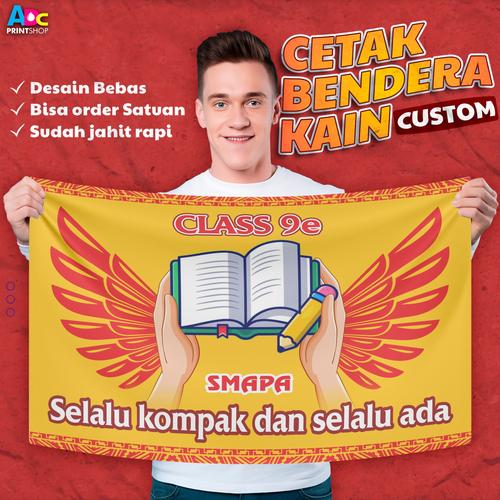 Jual CETAK BENDERA KAIN CUSTOM - 100x70, Kain TC - Kota Surabaya - ADC ...
