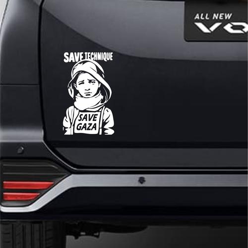 Jual cutting sticker mobil save gaza sticker free palestine free gaza ...