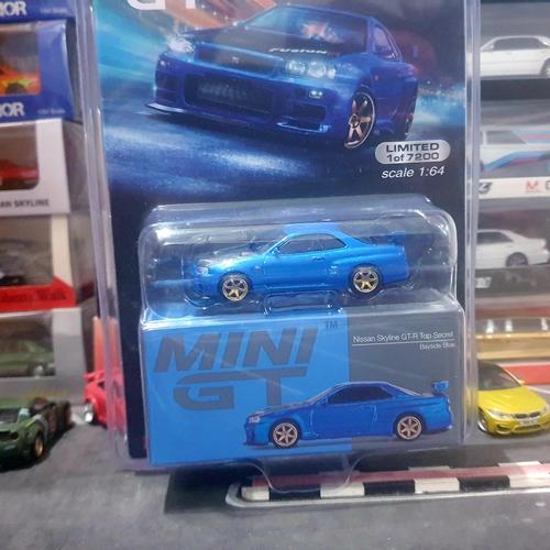 Jual Diecast Mini Gt Nissan Skyline GTR R34 Top Secret Blue no 531 ...