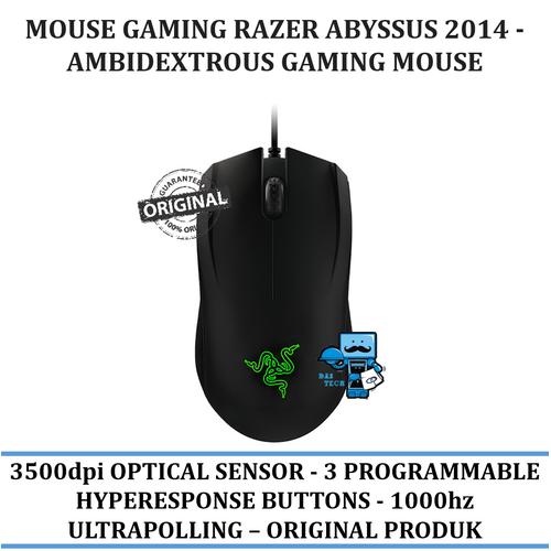 Jual Mouse Gaming Razer Abyssus 2014 - Ambidextrous Gaming Mouse ...