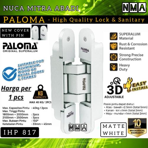 Jual ENGSEL CONCEALED INVISIBLE TANAM PINTU PALOMA DEKKSON CONC D40 IHP ...