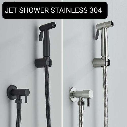 Jual Jet Shower / Jet Washer / Semprotan Toilet Stainless 304 Black ...