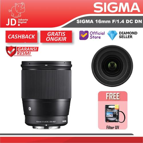 Promo Lensa Sigma 16mm F/1.4 DC DN Contemporary For Sony E-Mount - EOS ...