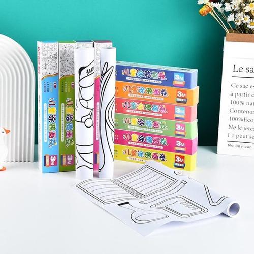 Jual Pasti Puas Poster Roll Coloring Sticker 3M Kertas Mewarnai Jumbo ...