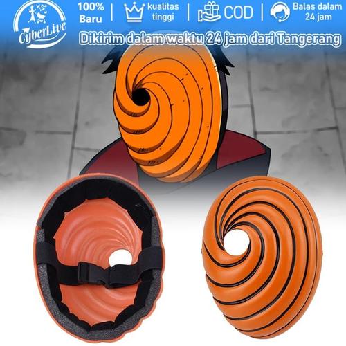 Jual [COD] Mask Obito Orange Tobi Obito Uchiha Naruto Cosplay Anime ...